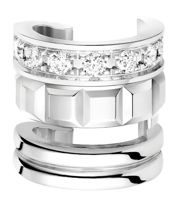 Boucheron White Gold And Diamond Quatre Single Ear Clip