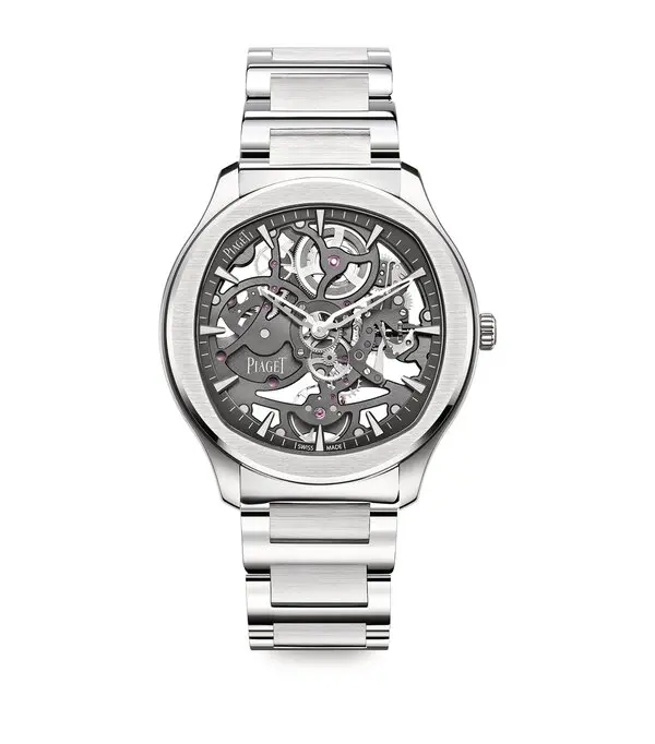 PIAGET Stainless Steel Polo Skeleton Watch - Silver