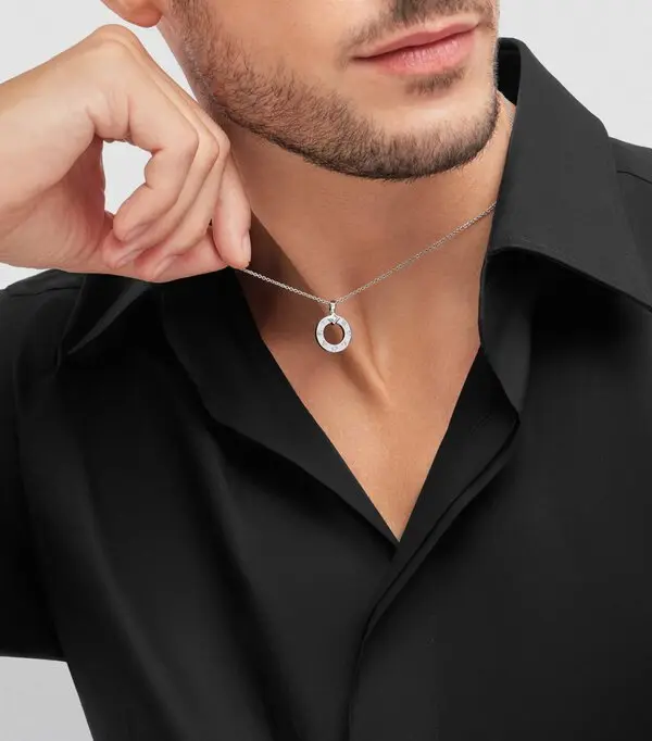 BVLGARI 18kt Gold Diamond Necklace - Silver