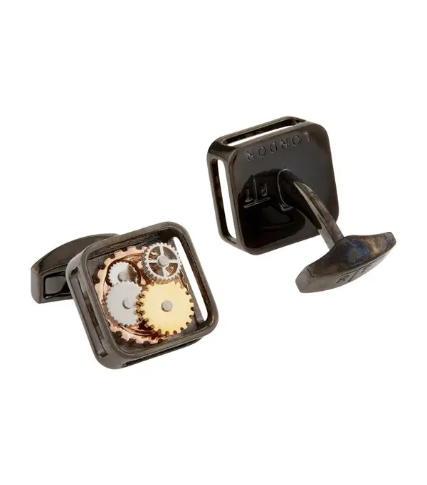 Tateossian Square Gear Cufflinks