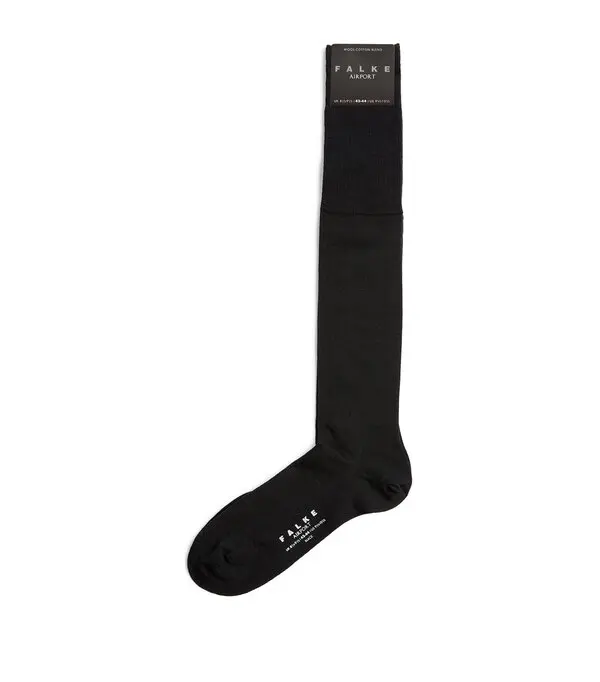 Falke Airport Knee High Socks - Black
