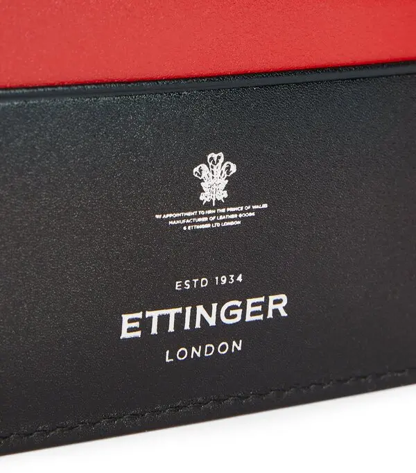 ETTINGER Sterling Flat Card Holder - Red