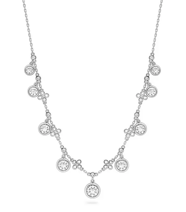 BOODLES Platinum And Diamond Necklace - Silver
