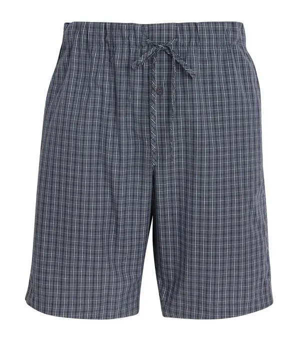 Hanro Cotton Night & Day Shorts - Navy