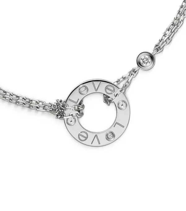 Cartier Gold And Diamond Love Chain Bracelet