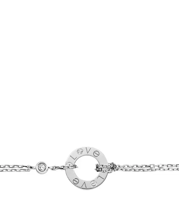 Cartier Gold And Diamond Love Chain Bracelet
