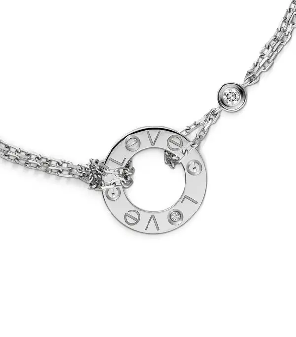 Cartier Gold And Diamond Love Chain Bracelet