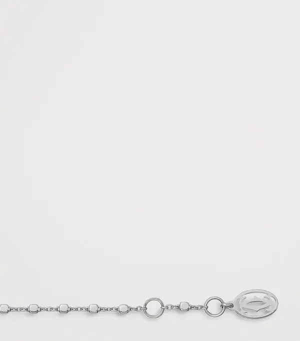 Cartier Panthère De White Gold Diamond And Emerald Bracelet