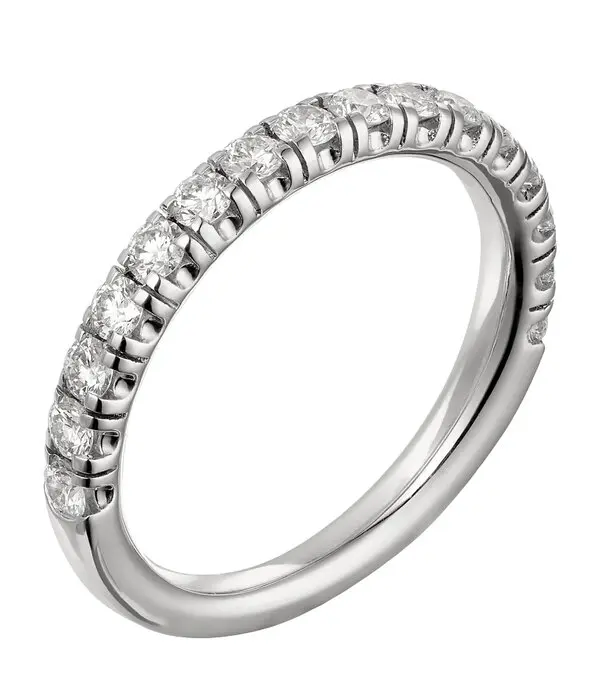 Cartier Platinum And Diamond Wedding Band