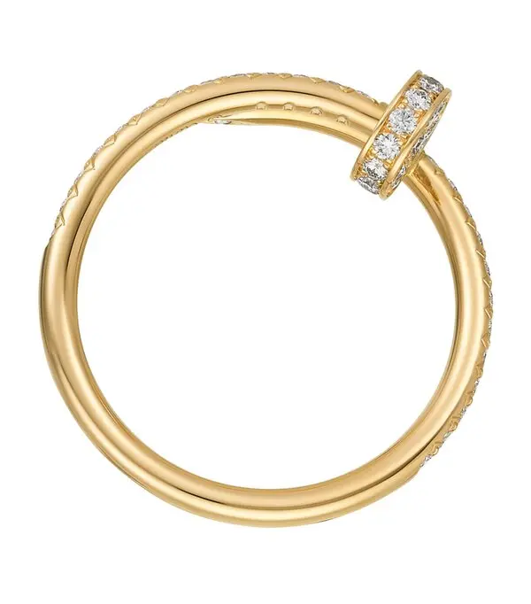 Cartier Juste Un Clou Ring In Yellow With Diamonds