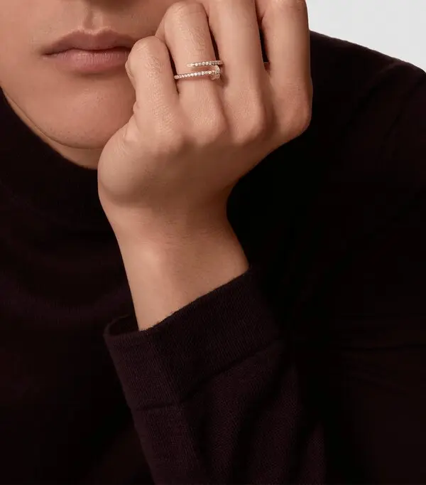 Cartier Juste Un Clou Ring In Yellow With Diamonds