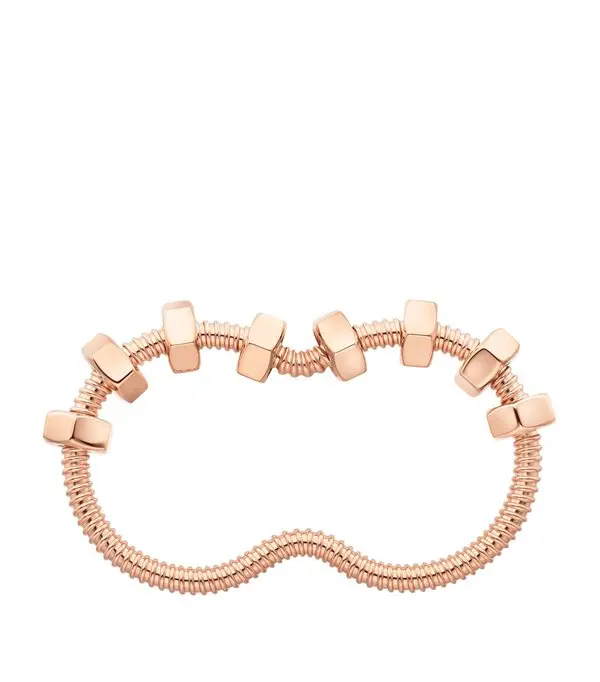 Cartier 18k Rose Gold Écrou De Double Ring
