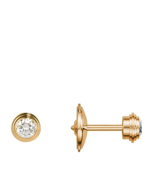 Cartier D'amour Diamond Stud Earrings - Gold