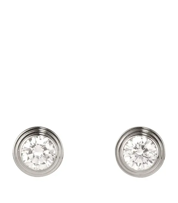 Cartier D'amour Diamond Stud Earrings - White
