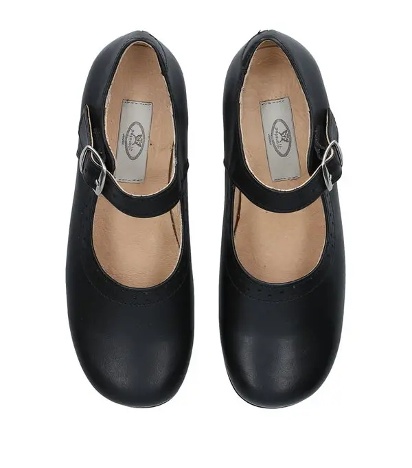 PAPOUELLI Leather Millie Mary Jane Flats