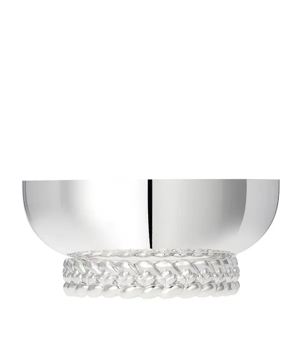 Christofle Plated Babylone Bowl - Silver
