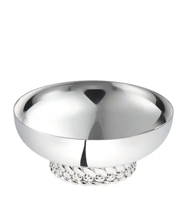 Christofle Plated Babylone Bowl - Silver