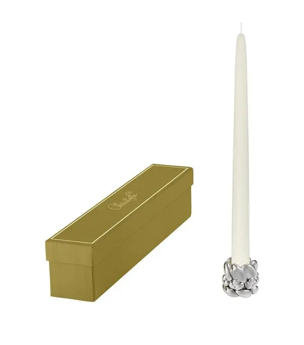 Christofle Plated Babylone Candlestick Holder