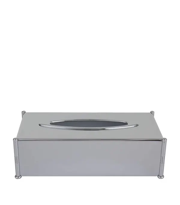 ZODIAC Cylinder Chrome Tissue Box
