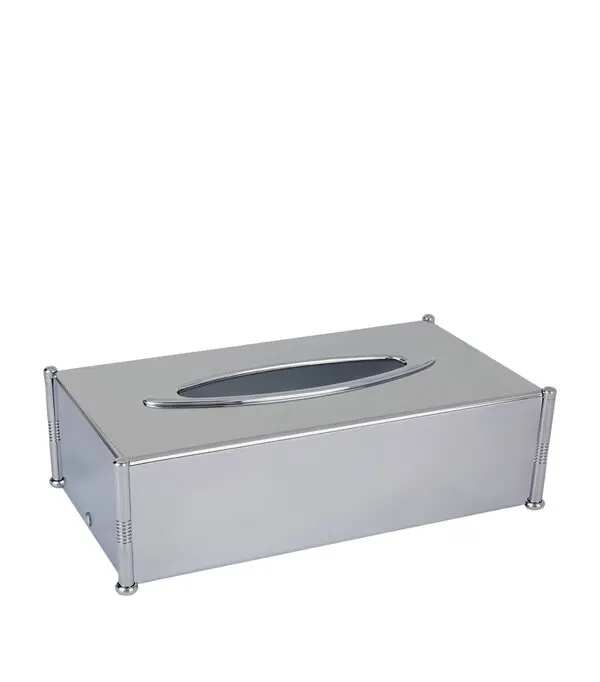 ZODIAC Cylinder Chrome Tissue Box