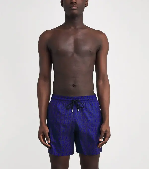 Vilebrequin Turtle Print Mahina Swim Shorts - Blue