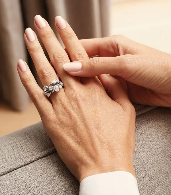BOODLES Platinum And Diamond Classic Raindance Ring