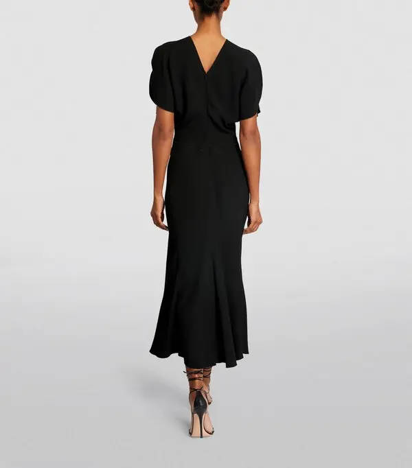 Victoria Beckham Gathered Midi Dress