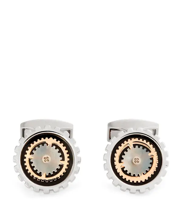 Tateossian Rotare Gear Cufflinks - Silver