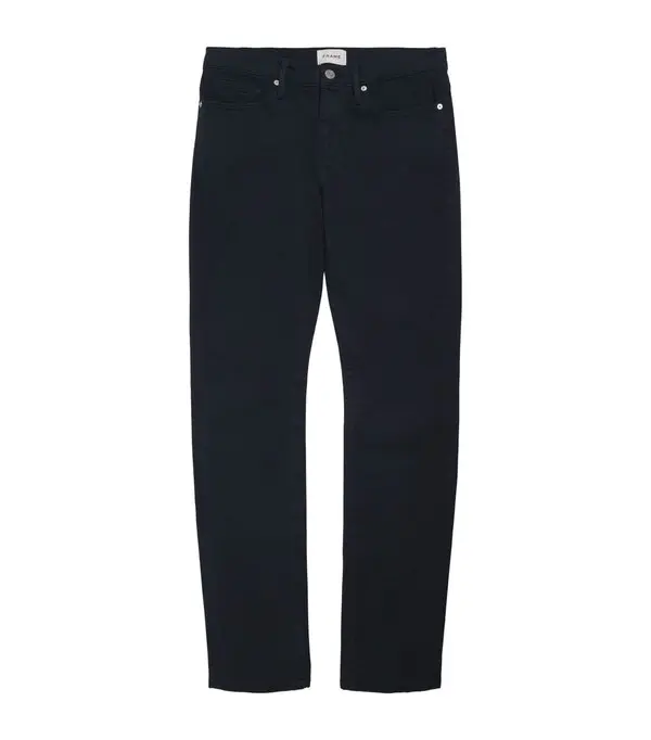 FRAME Mid-rise Slim Jeans - Navy