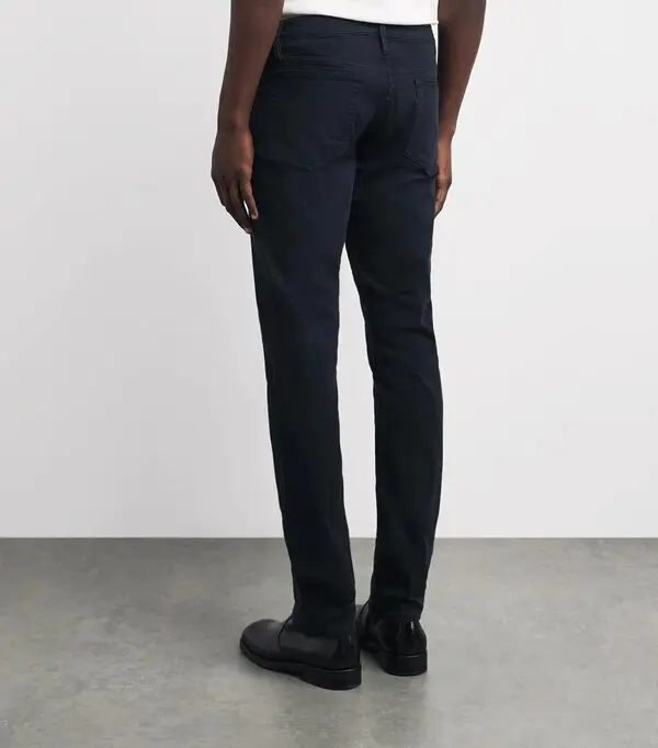 FRAME Mid-rise Slim Jeans - Navy