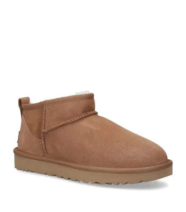 UGG Suede Classic Ultra Mini Boots - Brown