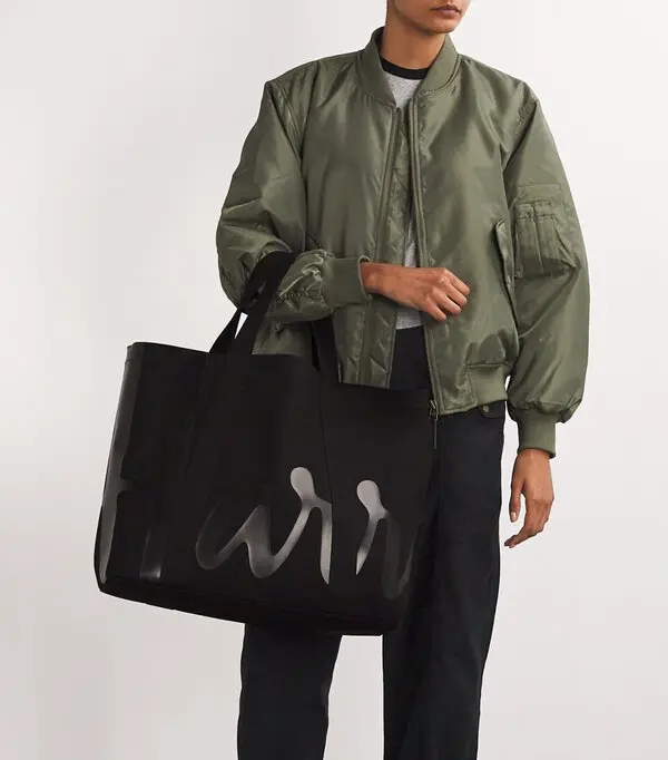 Harrods Large Cotton Logo Tote Bag