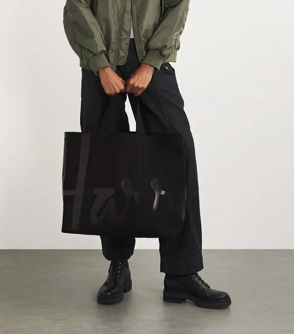 Harrods Large Cotton Logo Tote Bag
