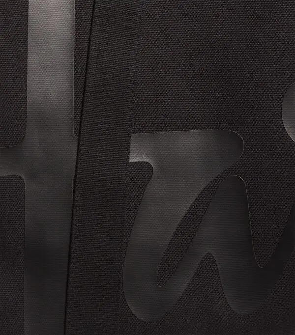 Harrods Large Cotton Logo Tote Bag - Black