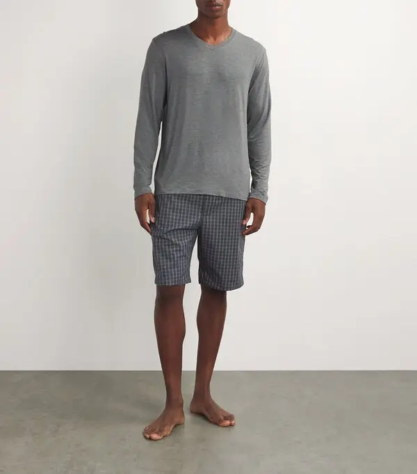 Hanro Casuals V-neck T-shirt - Grey