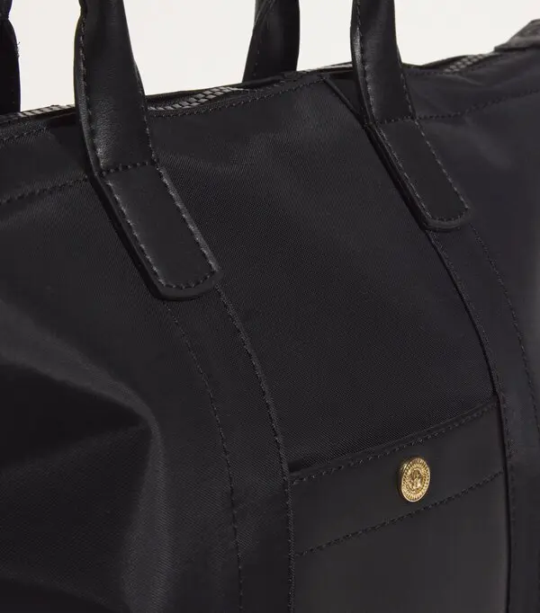 Harrods Grab Nylon Tote Bag - Black