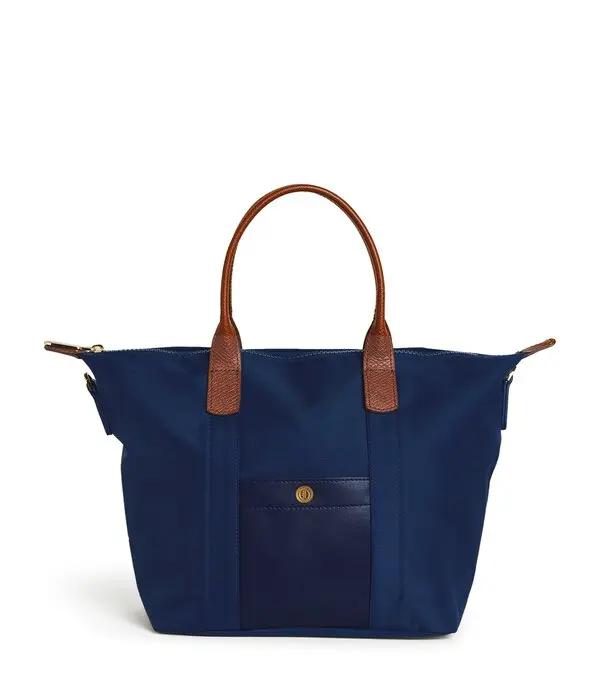 Harrods Grab Nylon Tote Bag - Navy