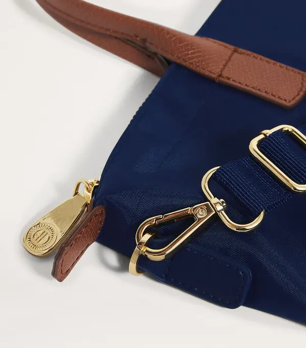 Harrods Grab Nylon Tote Bag - Navy