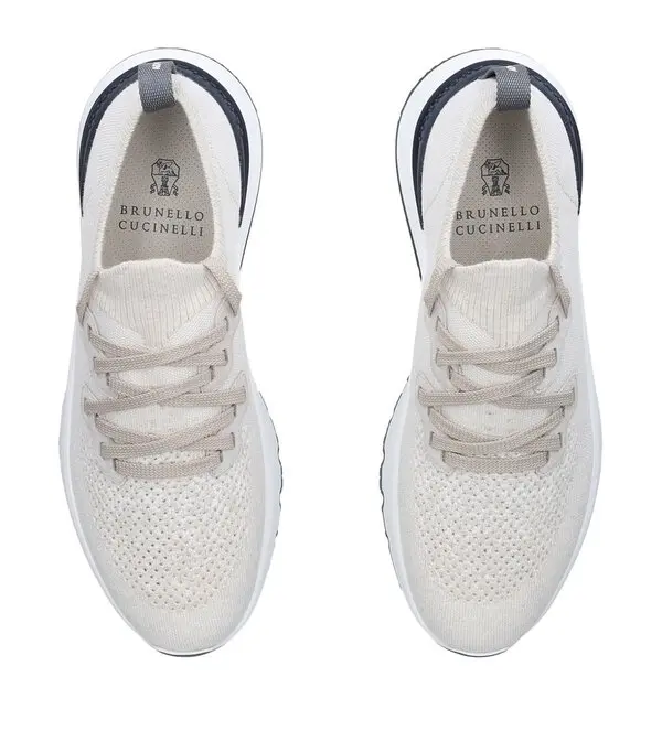 Brunello Cucinelli Knitted Low-top Sneakers