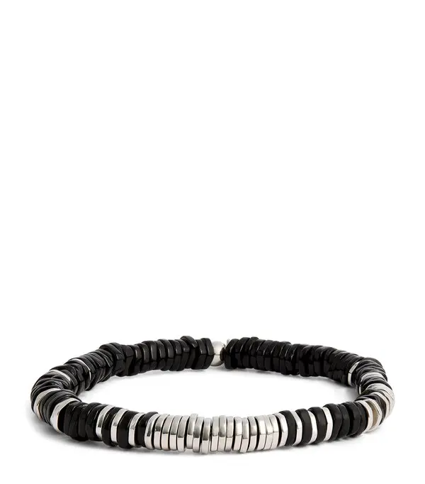 Tateossian Agate And Sterling Disc Bracelet