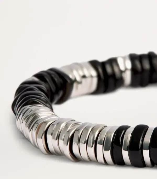 Tateossian Agate And Sterling Disc Bracelet