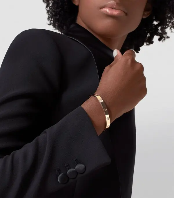 Cartier Love Classic 4-diamond Yellow Bracelet