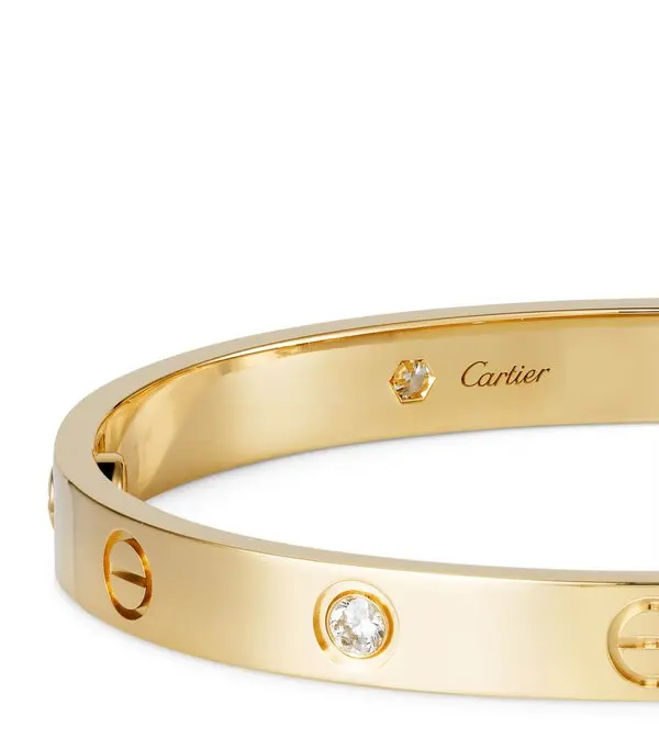 Cartier Love Classic 4-diamond Yellow Bracelet