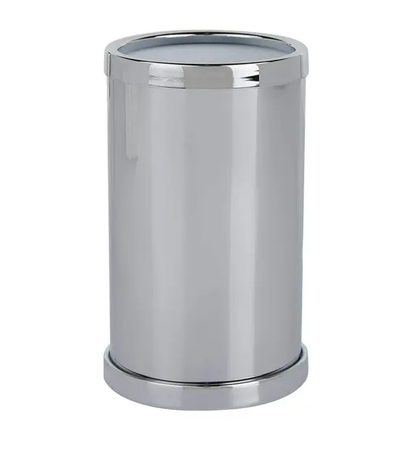 ZODIAC Cylinder Chrome Toothbrush Holder