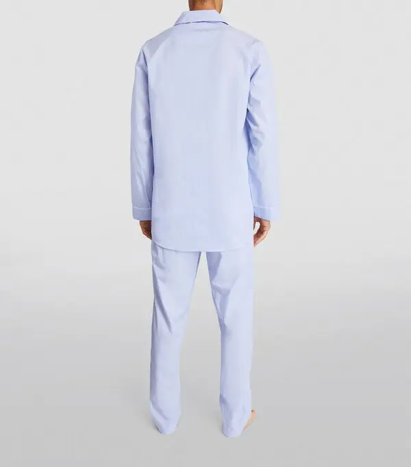 Zimmerli Cotton Pyjama Set - Blue