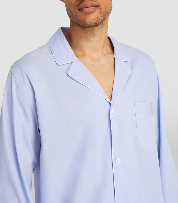 Zimmerli Cotton Pyjama Set - Blue