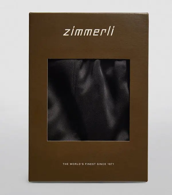 Zimmerli Silk Relaxed Boxers - Black
