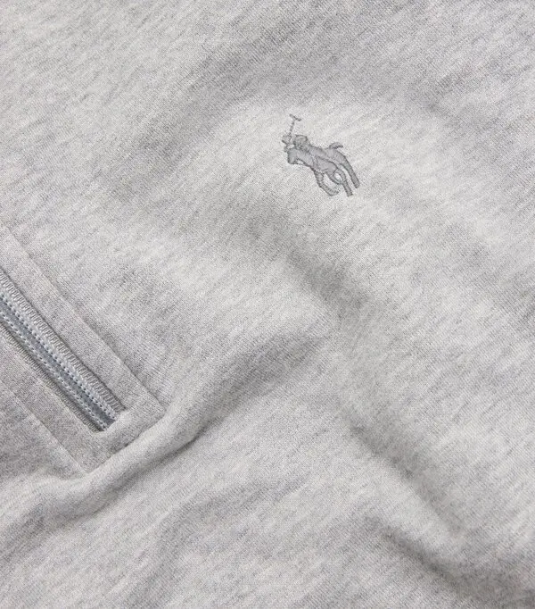 Polo Ralph Lauren Quarter-zip Sweatshirt With Embroidered Pony - Grey