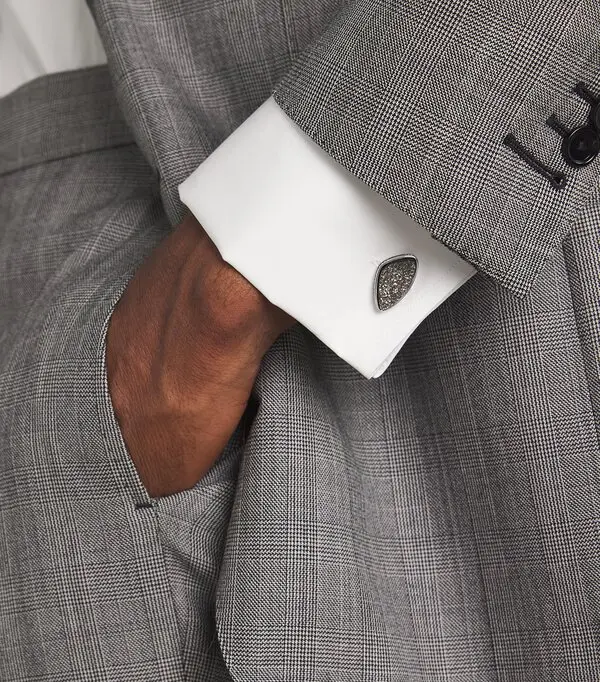 Tateossian Sterling And Drusy Cufflinks