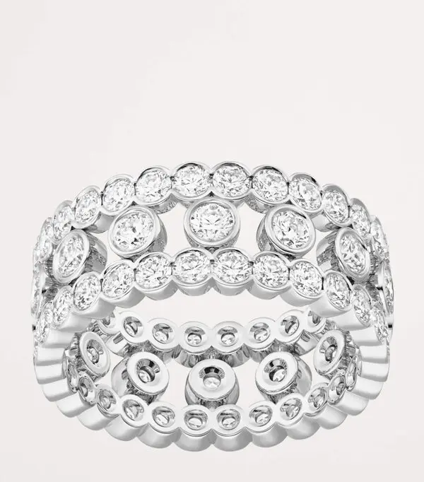 Cartier Broderie Diamond Ring In Gold